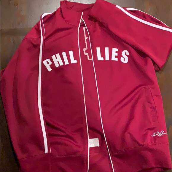 Jackets & Coats | Very Rare Vintage Phillies Red X Jacket | Poshmark